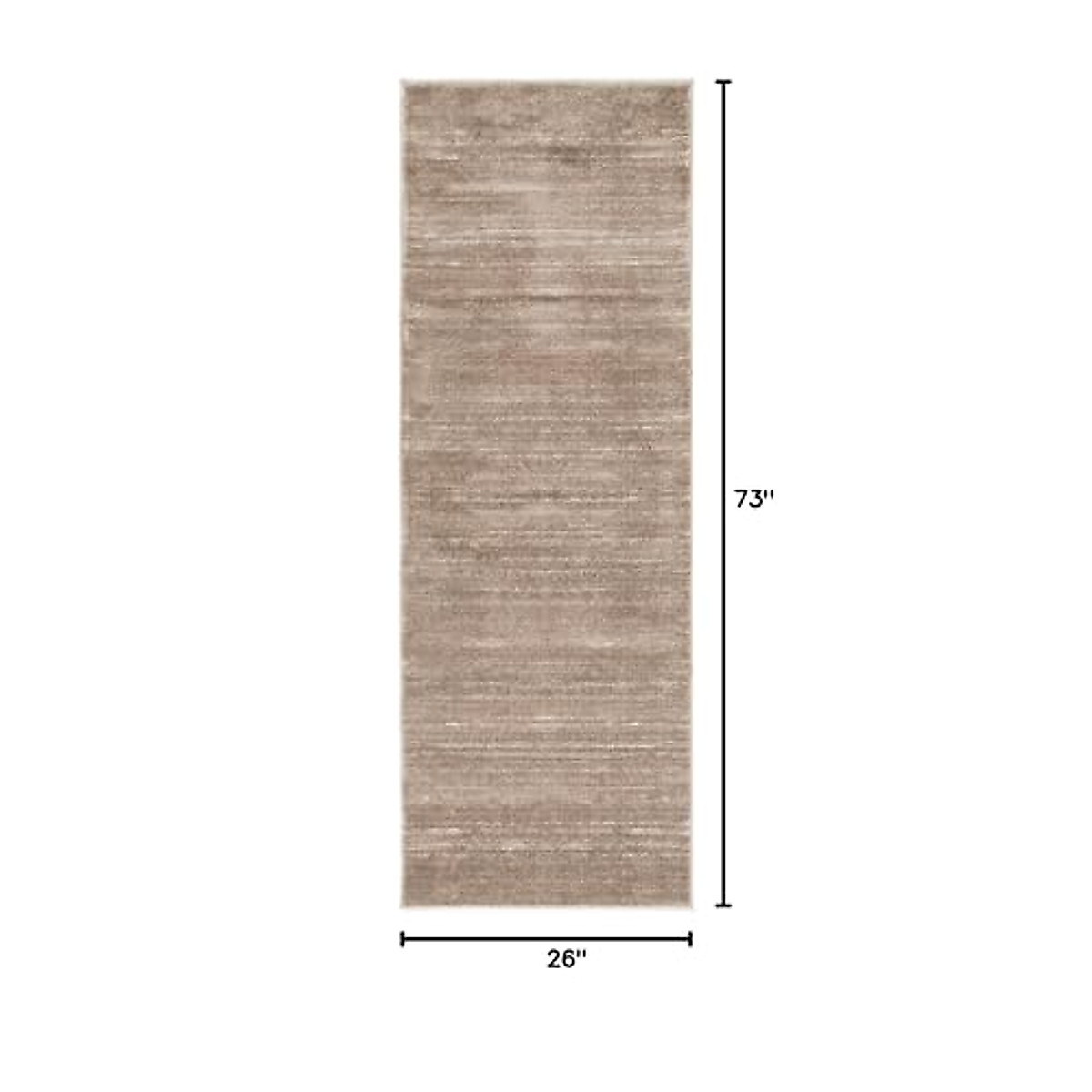 Unique Loom Uptown Collection Area Rug - Madison Avenue (2' 2" x 6' 1" Runner, Brown/ Ivory)
