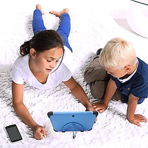 CWOWDEFU Kids Tablet 7 Inch,Android WiFi Tablet for Children,IPS HD Screen,2GB RAM 32GB ROM TF Up to 128GB,2MP+5MP,Parental Control,Kid-Proof Case with Stand,Blue