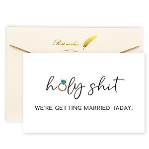 Mulbozy Funny Wedding Day Card for Husband Wife, To My Groom Bride On Our Wedding Day Card