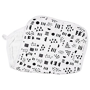 HonestBaby Baby Organic Cotton Multi-Layer Burp Cloths Multipack, Pattern Play, One Size US