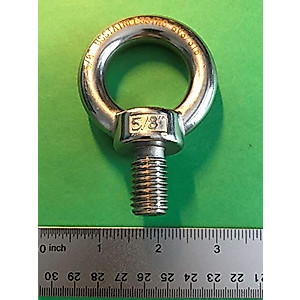 US STAINLESS Stainless Steel 316 5/8" Lifting Eye Bolt 5/8" UNC Marine Grade Pitch of 11