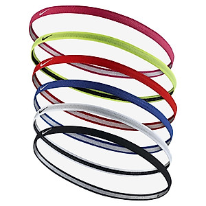 Nike Swoosh Sport Headband 2.0- 6 pack Multi Color