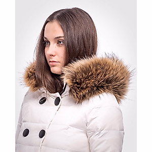 Futrzane Classic Hood Trim - Faux Fur Trim for Hood Replacement - Fur Attachment (S, Bronze Classic)