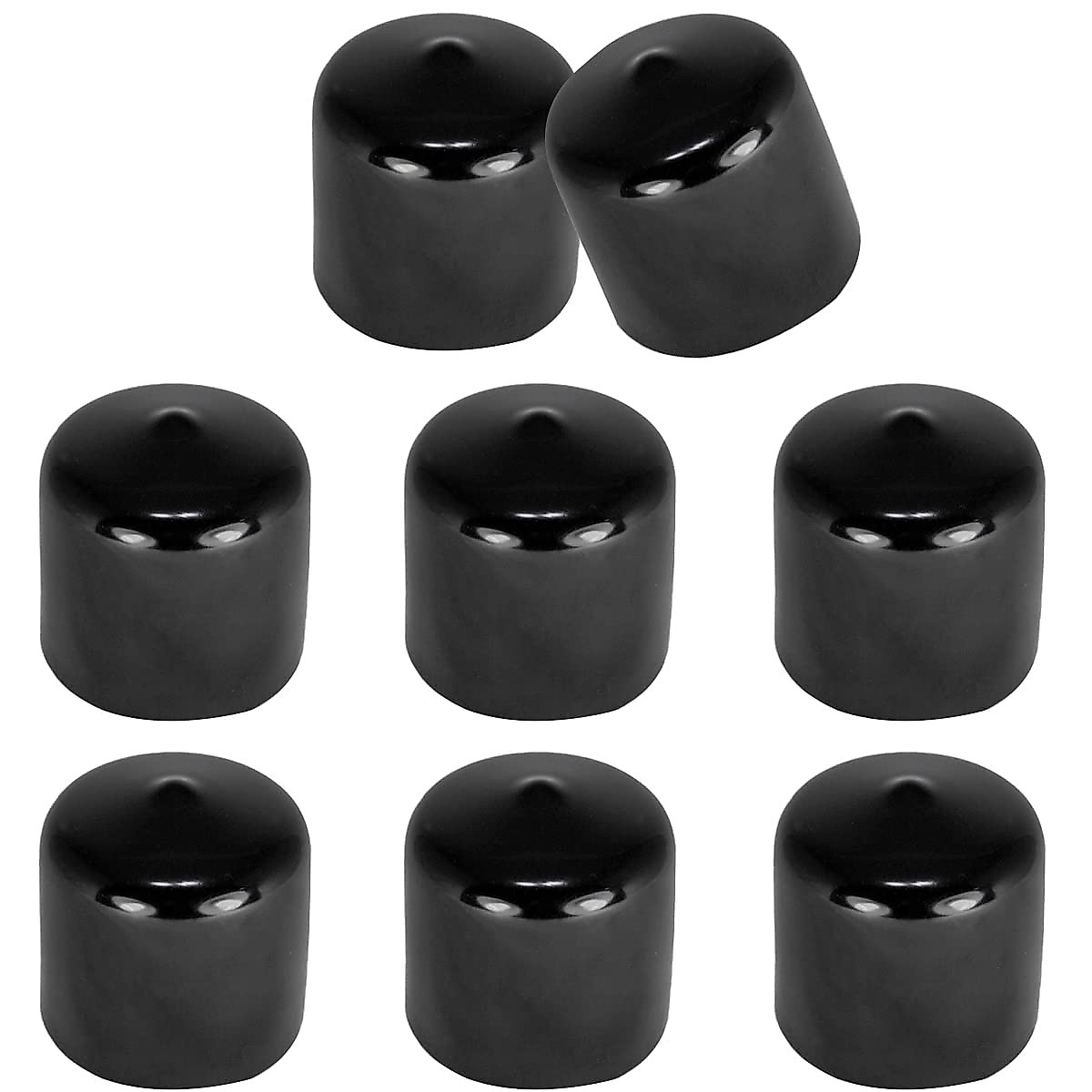 1.5" (38 mm) Rubber end caps Soft PVC Rubber Plug Thread Protective Sleeve Rubber Protective Cap Screw Protective Cap Round Plastic Cover Rubber Sleeve