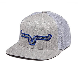 Kimes Ranch Unisex Caps Nite Train Cap 5-Panel Adjustable Mesh Back Snapback Hat/Grey Heather