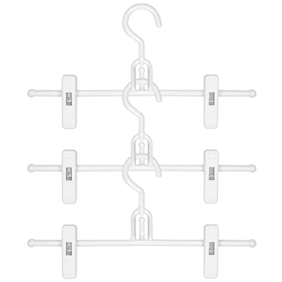 PURUS LIVING Relay Skirt Hanger (3P) Light-Weight Utilizing Organized Closet Space Saving Neat Arrangement Easy Storage Eco-Friendly Materials Non-Slip Design Clothes Pants Jacket Storage Organizer