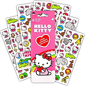 Fast Forward New York Hello Kitty Preschool Backpack for Kids, Toddlers ~ 5 Pc School Supplies Bundle with Hello Kitty 10" Mini Backpack for Girls, Stickers, and More