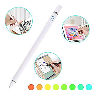 Stylus Pens for Touch Screens, Fine Point Stylist Pen Pencil Compatible with iPhone iPad Other Tablets (White)