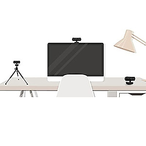 Ayyufe Digital Webcam High Clarity Stable Transmission Automatic Recognition 1600x1200P MIC Computer Camera for Teleconference Digital Computer Supply