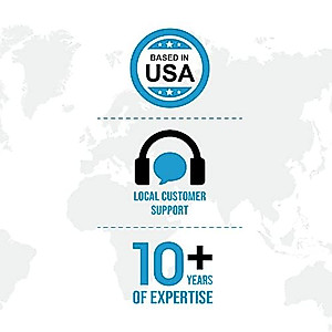 Ceptics World Travel Adapter Kit - QC 3.0 Dual USB + Dual US Outlets, Surge Protection, Perfect For Europe, UK, China, Australia, Japan, Perfect For Laptop, Cell Phones, Cameras - Safe ETL - Black