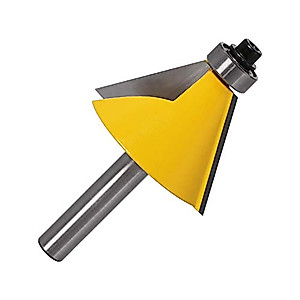 Wolfride 3Pcs Chamfer Router Bit Set 1/4 Inch Shank Bevel Router Bits 15 22.5 30 Degree