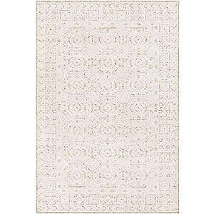 Mark&Day Area Rugs, 9x12 Hello Transitional Khaki Area Rug, Cream Light Brown Carpet for Living Room, Bedroom or Kitchen (9' x 12')
