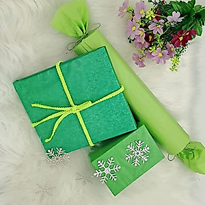 360 Sheets Green Tissue Paper 20 x 14 Inch Wrapping Paper Art Paper for St. Patrick's Day Wedding Birthday Holiday Decor (Green Series)