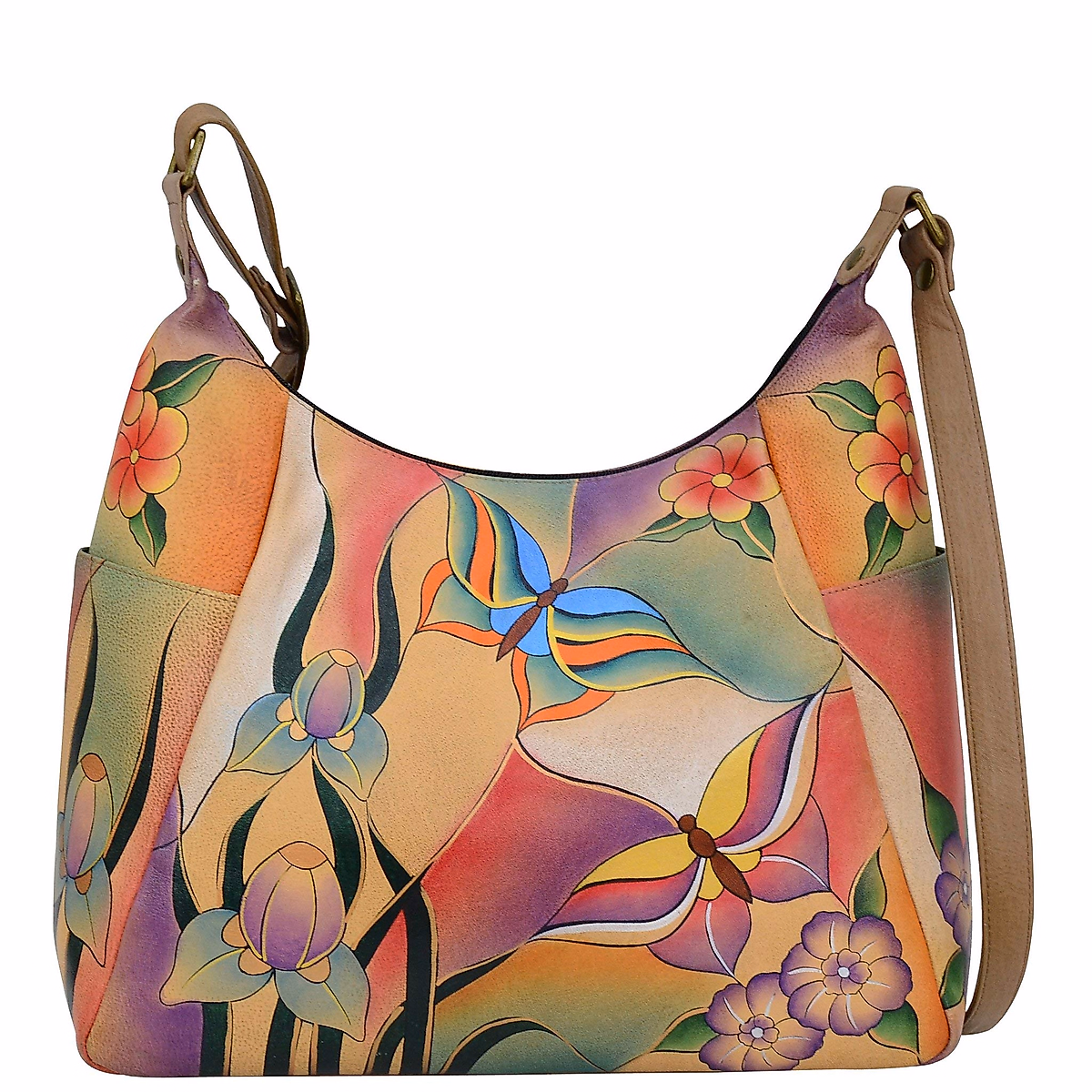 Anna by Anuschka 8060, Butterfly Glass Painting