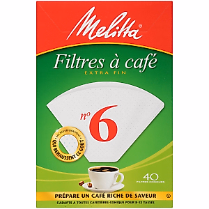 MELITTA INC Cone Coffee Filter # 6, 40 CT