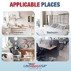 LifeSupplyUSA 3-in-1 True HEPA Air Cleaner Replacement Filter + Activated Carbon Filter + Pre Filter Compatible with Surround Air MT-8400SF Air Purifiers