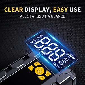 UIBI X5 Car Jump Starter with Air Compressor, 2000A Car Battery Jump Starter with 150PSI Tire Inflator Portable, Battery Jumper Starter, Jump Box for 8.0L Gas or 6.0L Diesel Vehicles