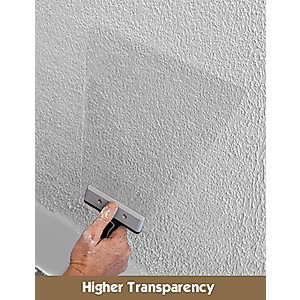 ROLLINGDOG 12 Inch Knockdown Knife - Threaded End Can be Attached to Extension Pole,Acrylic Plastic Blade,Ideal for Creating Knockdown Texture