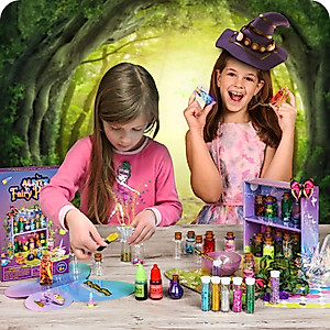 Alritz Fairy Polyjuice Potion Kits for Kids, 20 Bottles Magic DIY Mixies Potions, Halloween Decorations Creative Crafts Toys for Girls 6 7 8 9 10