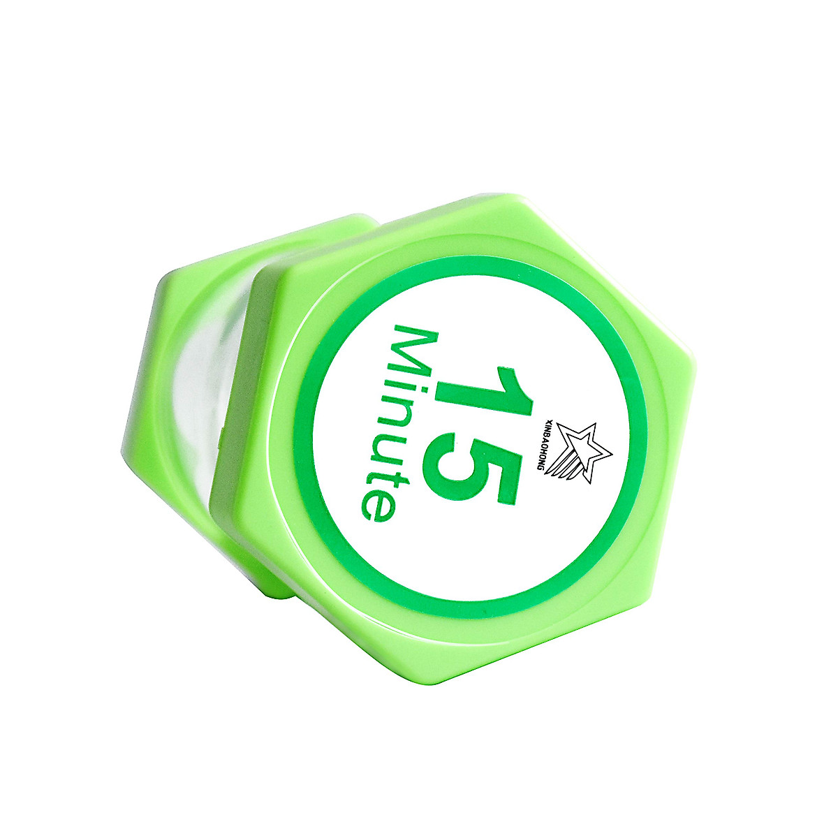 Sand Timer,XINBAOHONG Hourglass Sand Timer 5 Minutes 15 Minutes Timer Clock for Kids Games Classroom Home Office Kitchen Use (Pack of 2) (4.7''X 2.3'', 5 Min(Blue) and 15 Min(Green))