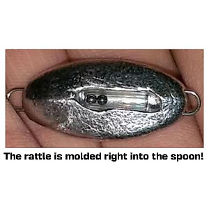 Big Nasty Tackle Super Glow Trout-N-Pout Spoon (1 Pack) (1 1/8 oz, Original Green)