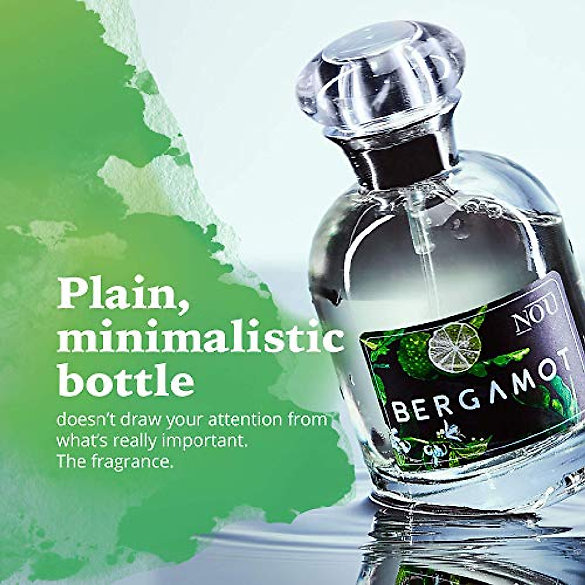 NOU Bergamot Perfume – Citrus Perfume – Natural Perfume for Women with Essential Oils – Fresh Smelling Perfume with Citrus and Musk Notes Bergamot Perfume for Women 1.7 fl oz EDP