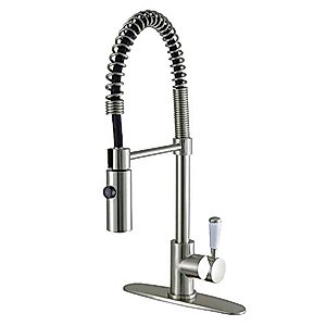 Kingston Brass LS8778DPL Paris Pre-Rinse Kitchen Faucet, Brushed Nickel