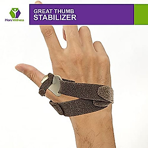 MARS WELLNESS CMC Joint Thumb Arthritis Brace - Restriction Thumb Support Brace Stabilizing Splint for Osteoarthritis and arthritis thumb splint - Medium - Right Hand