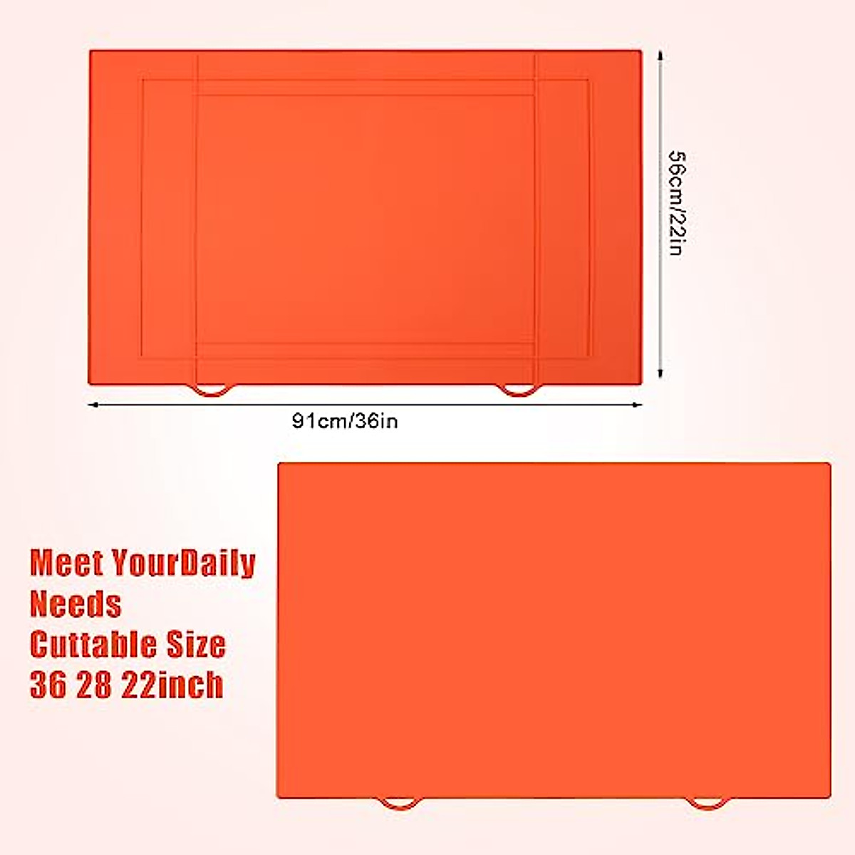 36'' Griddle Mat for Blackstone, Cuttable Silicone Griddle Mat Non-Stick Grill Mats Griddle Grill Silicone Cover Griddle Protective Mat Griddle Mat Protector (36/28/22inch)