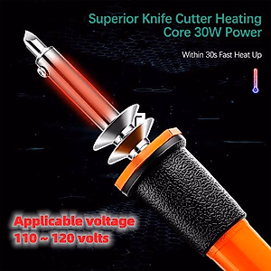 22 Pieces Electric Hot Knife Cutter Tool Kit Include Heat Cutter Multipurpose Stencil Cutter, 16 Blades, 4 Blade Holders, Metal Stand Hot Carving Knife for Soft Thin Plastic Cloth Stencil