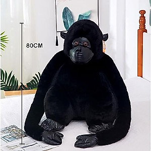 KLLKR Plush Soft ​Huge Gorilla Stuffed Animal Soft Huggable Gorilla Pillow Super Soft Plush Doll Animal Toy for Kids and Adults Cuddlekins