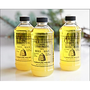 Old Craftsmen's Lemon Oil with Bees Wax Wood Furniture Polish 8oz