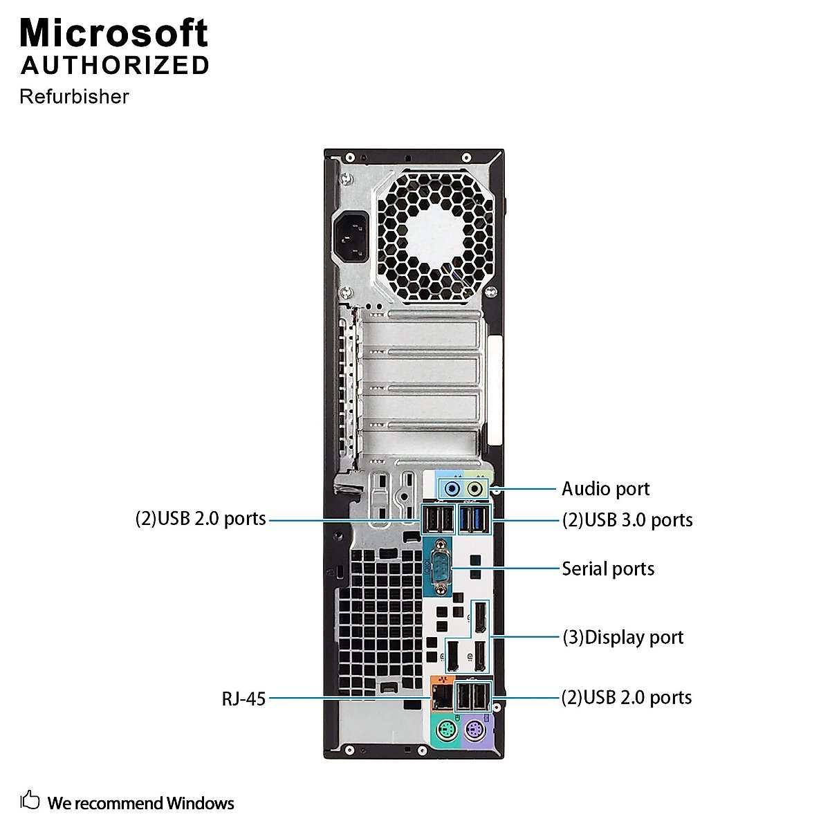 HP Z230 SFF Desktop Computer PC, Intel Core i3-4130 3.4GHz, 32G DDR3, 1T HDD, WiFi, BT, 4K Support, DP, Windows 10 Pro 64 Bit-Multi-Language Supports English/Spanish/French (Renewed)
