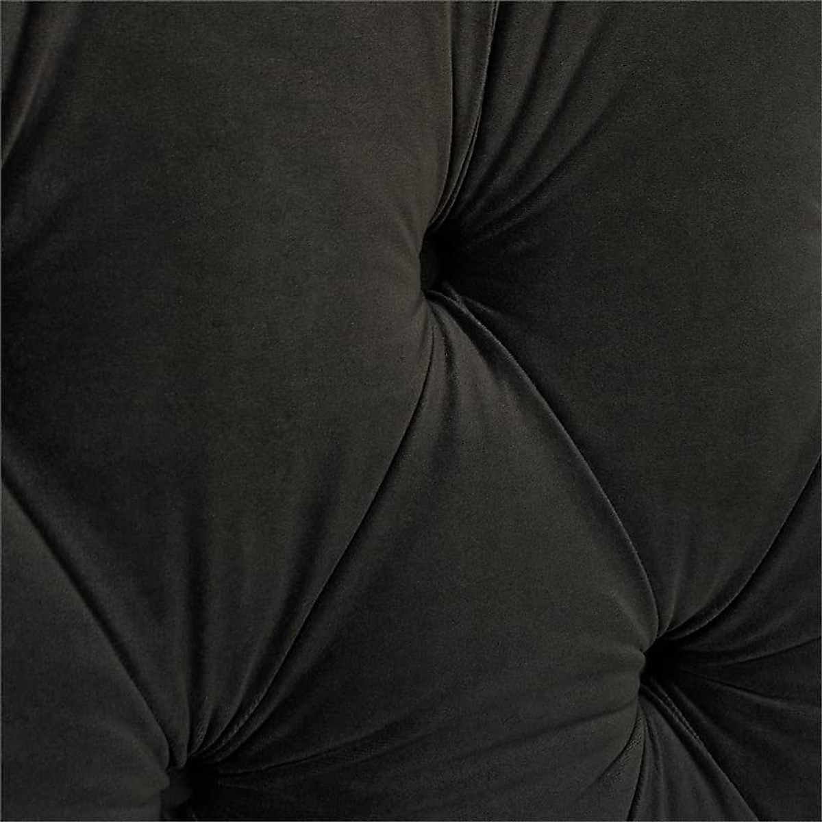 Jennifer Taylor Home David Collection Modern Upholstered King Size Size Bed Frame, Hand Tufted and Nailhead Trim, Dark Charcoal Grey