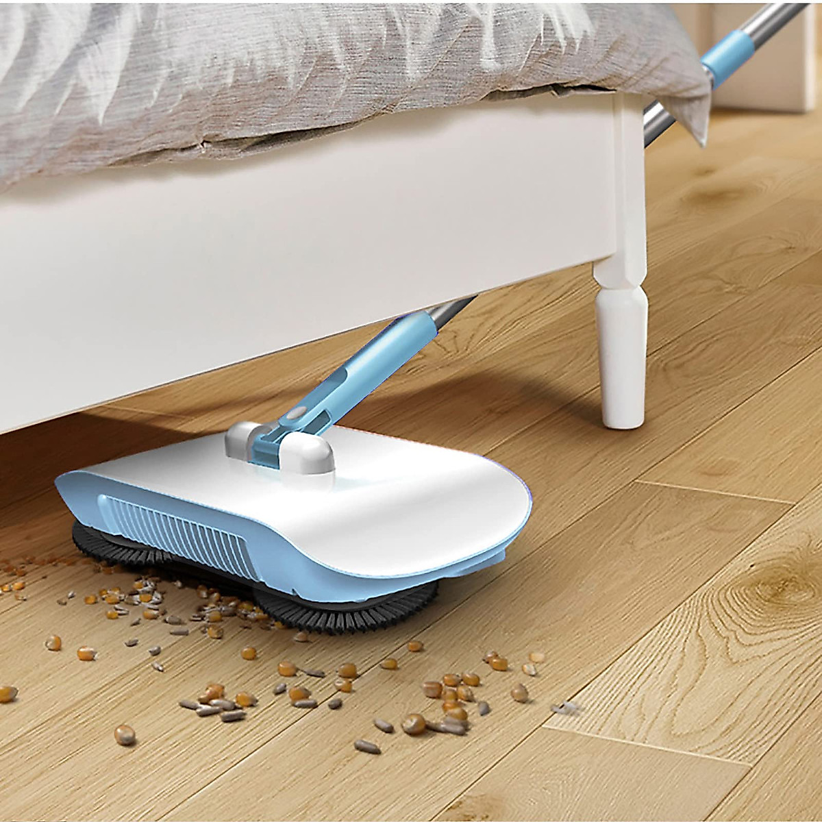 Broom with Dustpan Combo Set Hand Push Sweeper Household Lazy Three-in-one Suction Sweeper Cleaning Machine Floor Stall Broom Set Dust Pan and Broom Set Cleaning Tools Apartment Home Essentials