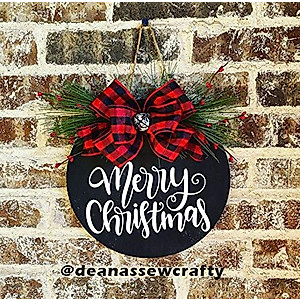 Morex Ribbon Red/Black Wired Flannel Ribbon, Buffalo Red Plaid, 2.5" x 100 Ft