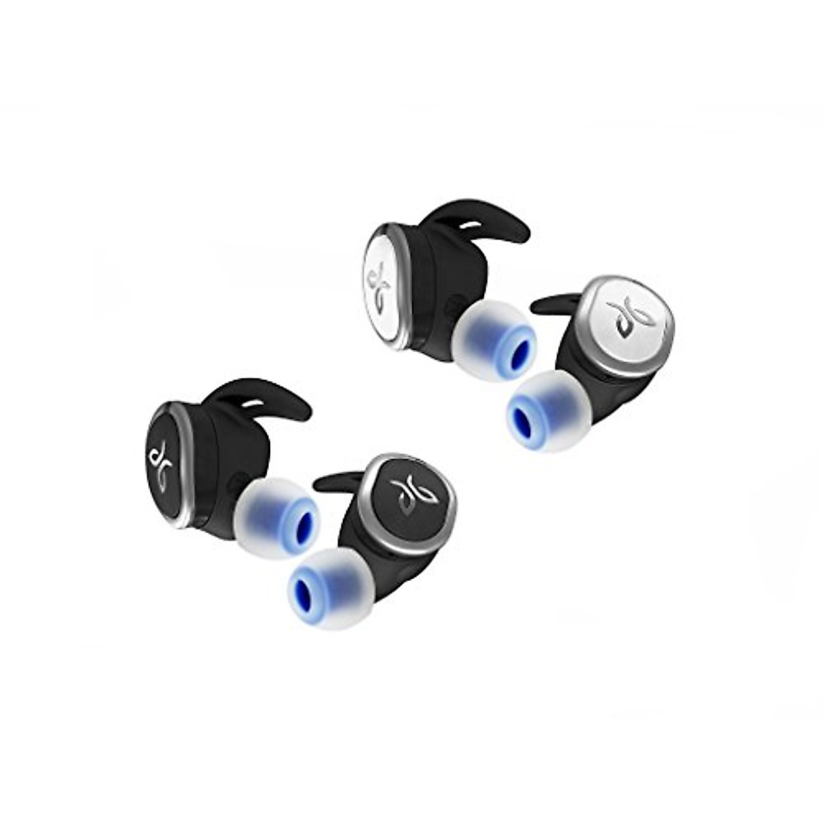 8pcs (BLMF-CLBL)- Medium (M) Premium Memory Foam and Silicone Replacement Eartips Earbuds Compatible with Jaybird X4, X3, Freedom F5 and Jaybird RUN In Ear Earphones Headphones