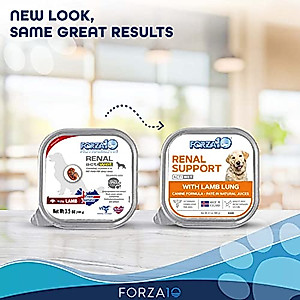 Forza10 Wet Dog Food Kidney RENAL ACTIWET, 3.5oz, Kidney Dog Food Wet, Renal Dog Food Lamb Flavor, Dog Renal Support Canned Dog Food (32 Pack)
