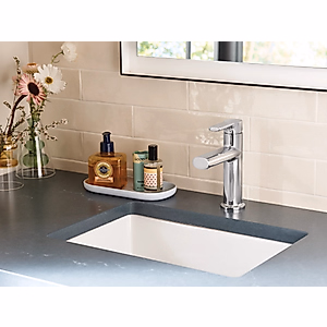 Moen 84794 Meena Chrome Single-Handle Lavatory Faucet, Versatile Finish, Temperature Control