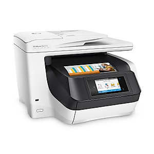 HP OfficeJet Pro 8730 All-in-One 4-Color Inkjet Printer with Duplex and Mobile Printing in White (Renewed)