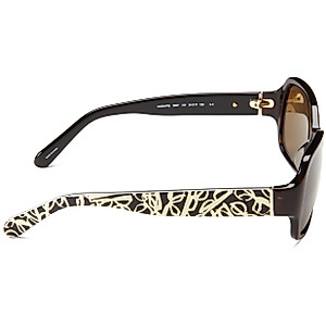 Kate Spade New York Women's Akira Rectangular Sunglasses, Tortoise Polarized, 54 mm