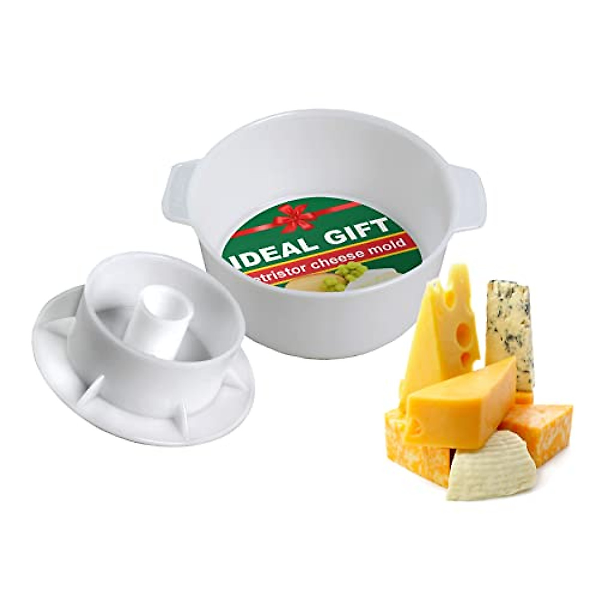 Cheesemaking Kit Cheese Mold Press Strainer Cheese With Follower Piston 1.2 L - Tofu Press Mold Cheese Making Kit Machine – Cheese Set for Press - Paneer Maker - Cheesemaking Suppliest