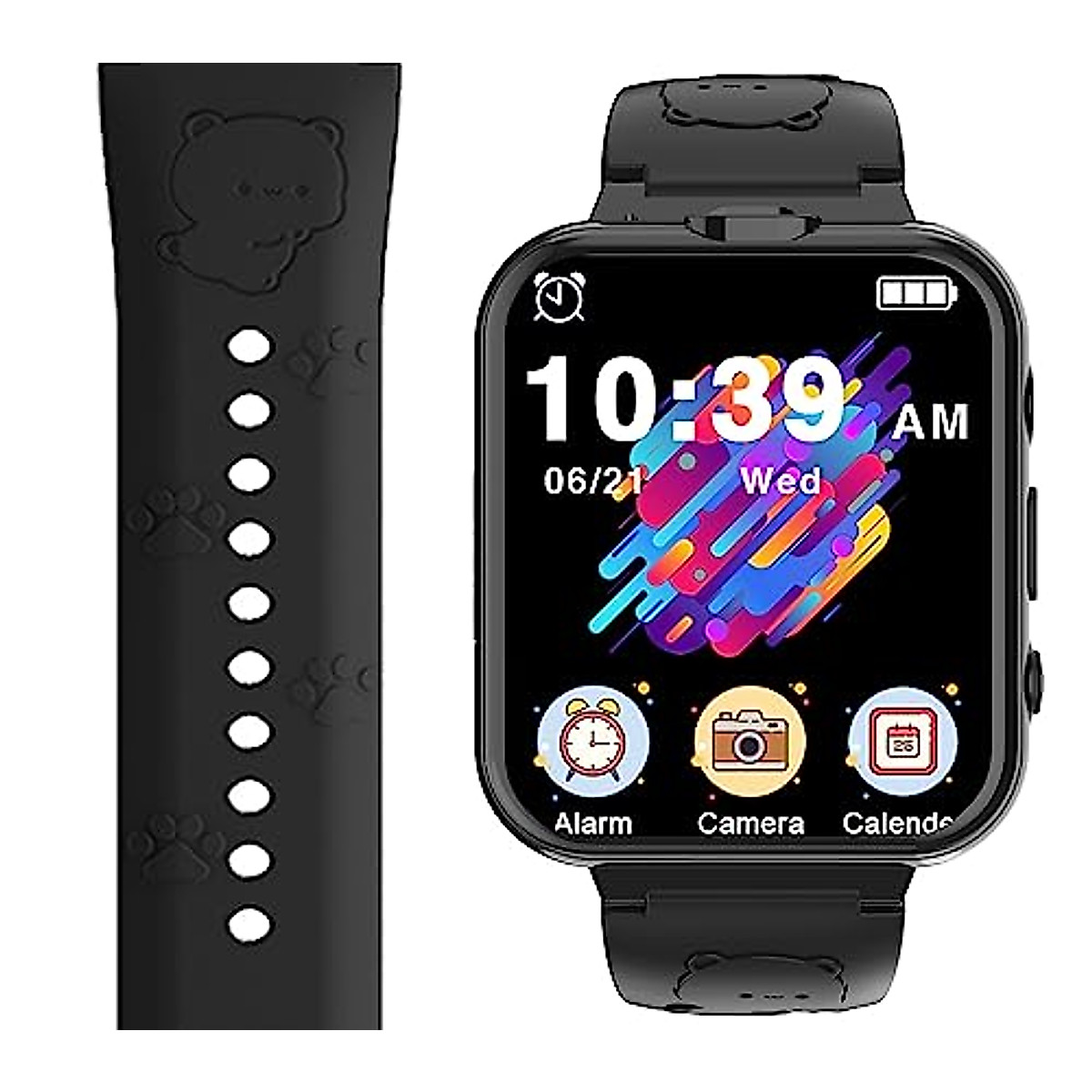 clleylise Kids Smart Watch Boys Girls,Smart Watch for Kids with 24 Games Alarm Clock Pedometer Music,Hd Camera Multifunction Touch Screen,Educational Gifts for Kids 3-14 Years Old