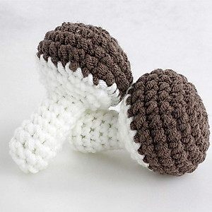 BARMI Realistic Vegetable Fruit Lemon Crochet Knit Toy Newborn Baby Photography Props,Perfect Child Intellectual Toy Gift Set Random Color Green Pear