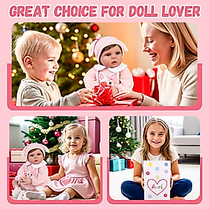 Aori Reborn Baby Dolls - Lifelike Girl Doll, Realistic Newborn Baby Doll with Feeding Toy, Gift Set for Kids 3+