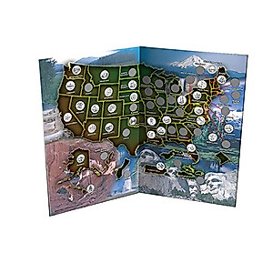 National Park Quarters Complete Date Set America the Beautiful Coins in Deluxe Color Book