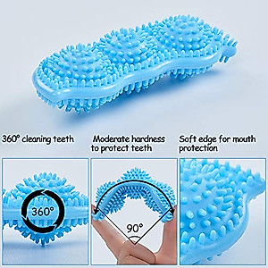 Hurray 3 Pack Puppy Chew Toys for Teething Puppies, Puppy Teething Toys, 360° Clean Pet Teeth & Soothe Pain of Teeth Growing, Puppy Toys Small Dogs & Medium Dog Suitable - Up to 18 lbs