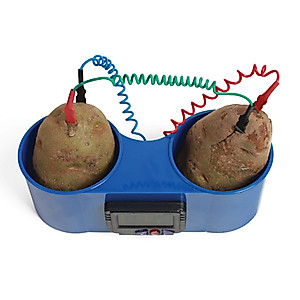 American Educational Blue Plastic Two Potato Clock, 8-1/2" Length x 3-1/2" Width x 2-3/4" Height