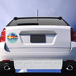 Beach Please Cute Tropical Magnet, Magnetic Decals for Cars, Mailbox, Locker, Classroom, or Fridge, 5.5 Inches