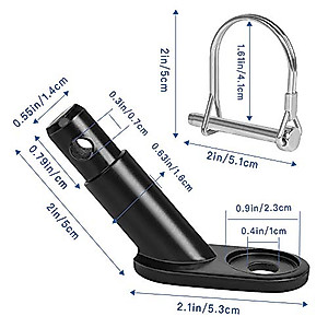 Supkiir Bicycle Trailer Coupler, 2 Pack Portable Bike Trailer Hitch Connector Attachment for Children's Trailers and Most Bicycles